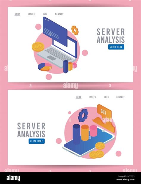 Data Analysis Technology With Laptop Computer And Tablet Devices Vector Illustration Design