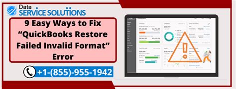 Quickbooks Restore Failed Invalid Format Fix Fast Now