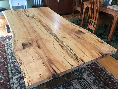 Spalted Maple Wood Tables Spalted Maple Table Set Lpost Rustics