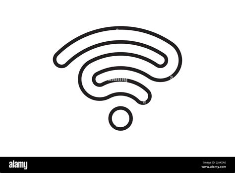 Wi Fi Symbol Signal Connection Vector Wireless Internet Technology Sign Wifi Network