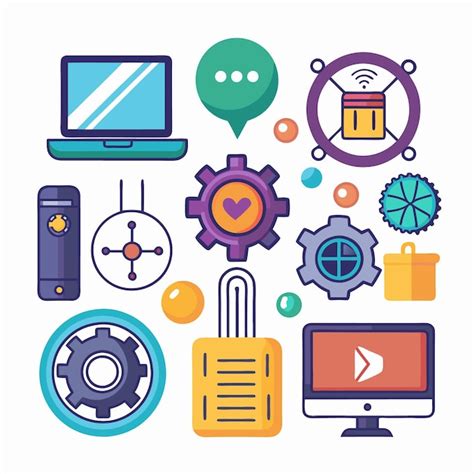 Technology Icon Set Containing 5g Robotics Biometric Geolocation Cloud