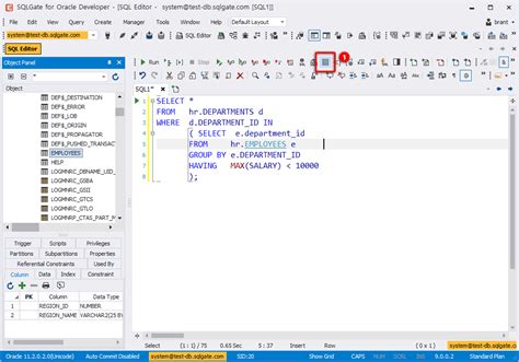 Using The Advanced Sql Editor · Sqlgate The Most Intelligent Ide For