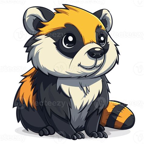 Tejón Dibujos Animados Plano Color 44766751 Png