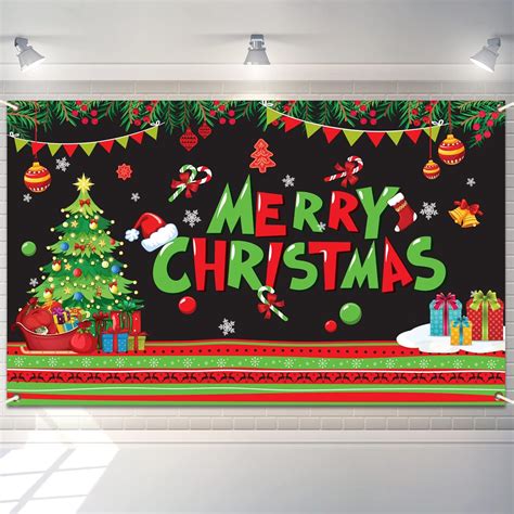 Christmas Party Backdrop With Red And Green Xmas Philippines Ubuy