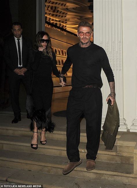 Victoria And David Beckham Back To Matching To Attend Christmas Party David Beckham Style