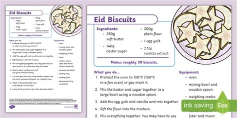 Making Eid Biscuits Recipe Teacher Made Twinkl