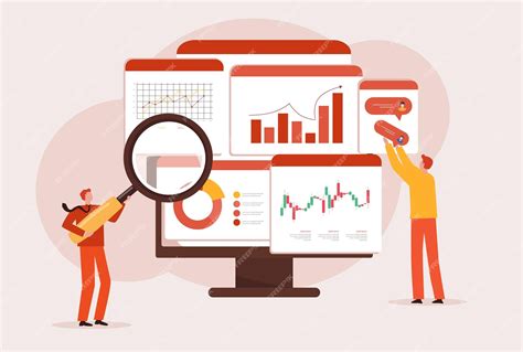 Premium Vector Business People Vector Business People Working For Data Analytics And