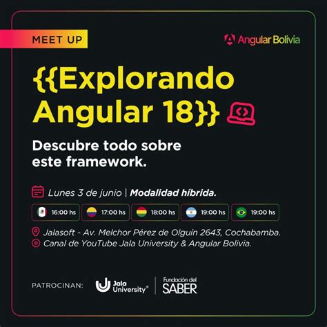 Angular18 Angularbolivia Jalauniversity Fundacióndelsaber Desarrolloweb Eventostech