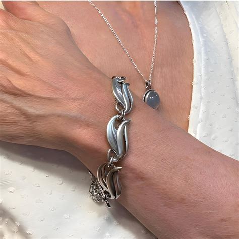 Womens Silver Bold Leaf Bracelet Nature Jewelry Shop Now Pure