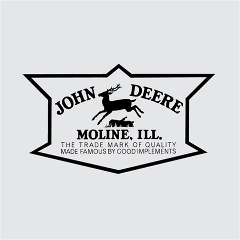 Black John Deere Logo