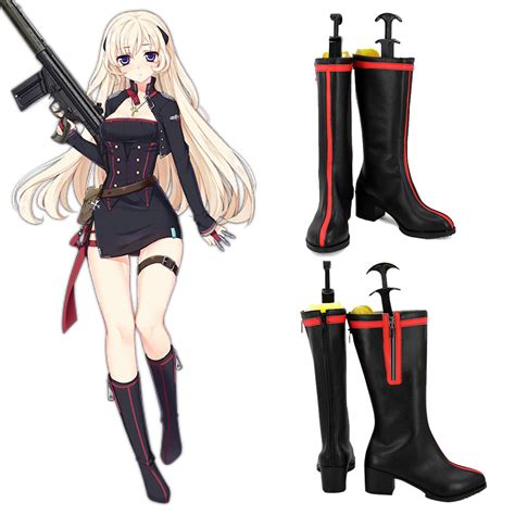 Girls Frontline G3 Black Cosplay Shoes Gcosplay