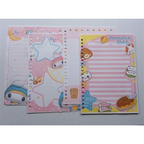 Jual 25lbr Isi Binder Note A5 Isi Binder Ukuran A5 Isi Binder 20 Lubang Buku Isi Ulang