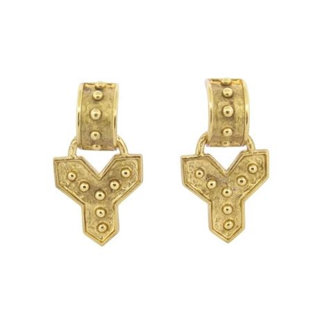 Boucles Doreilles Yves Saint Laurent Clips Y