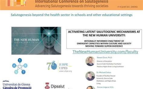 International Conference On Salutogenesis By Steven Giron Phd