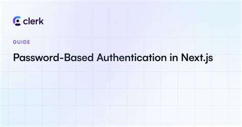 Password Based Authentication In Nextjs