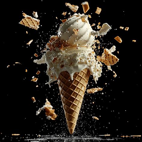 Download Ai Generated Ice Cream Vanilla Royalty Free Stock