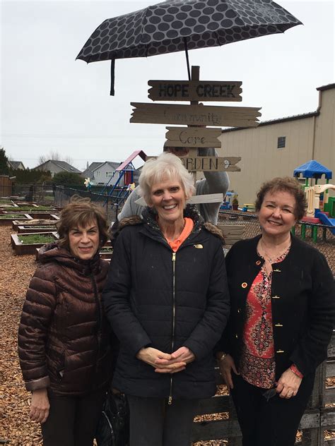 Hope Creek Community Care Garden Julie Cheryl Scheffer Kathi Mill Creek Garden Club