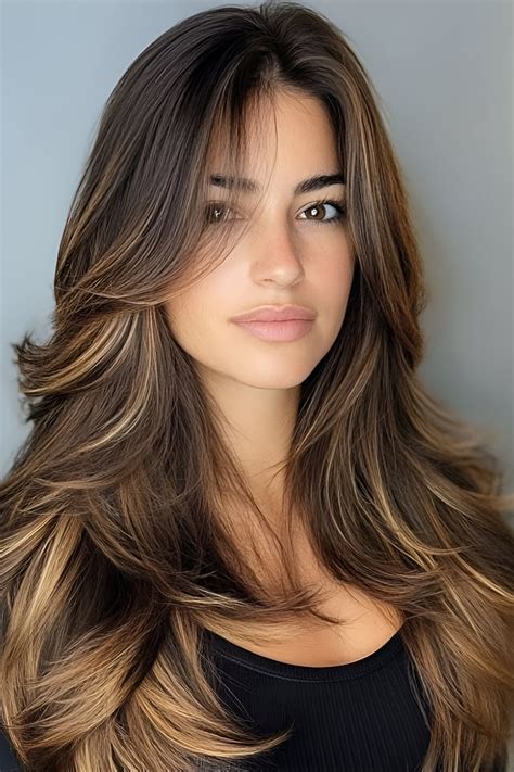 15 Trendy Long Layered Haircuts With Curtain Bangs Youll Love
