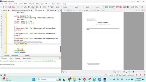 Code The Authors Address Appears Above The Title Tex Latex Stack