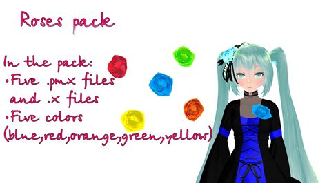 Mmdpmdpmx Parts Roses Packdownload By Lazysmokie On Deviantart