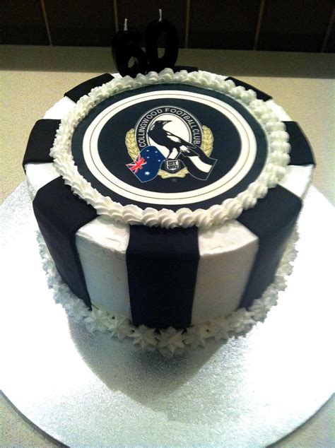 Afl Collingwood Thematic Cake