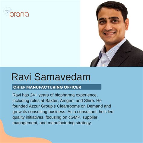 Biotech Innovation Gmp Peopleofpranabiosciences Prana Biosciences