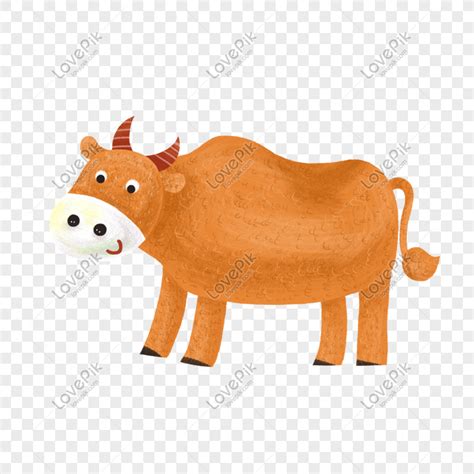 노란 소 Png 일러스트 무료 다운로드 Lovepik