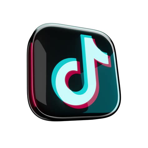Download Glossy Tik Tok Icon 3d Render