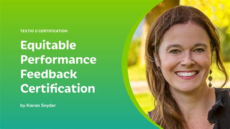 Equitable Performance Feedback Certification