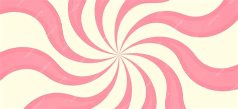 Premium Vector Candy Striped Background Christmas Sweet Texture Spiral Pink Pattern Of Rays