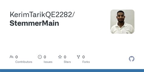Github Kerimtarikqe2282stemmermain