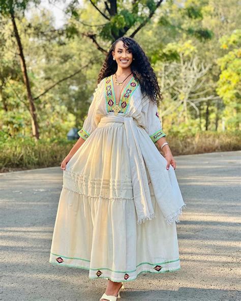 Radiant Sophistication Lemon Green Cotton Habesha Kemis A Modern Mar