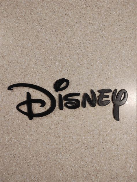 Big 17in Disney Style Logo Wall Sign 3d Printed Wall Decor Wall Art