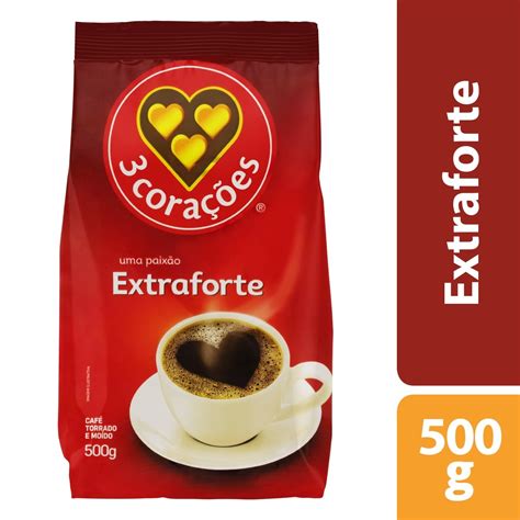 Café Em Pó Extraforte 3 Corações 500gr Center Box Plus