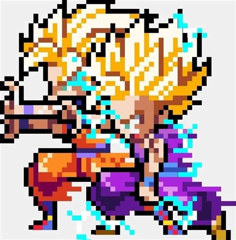 Gohan Del Futuro Pixel Art