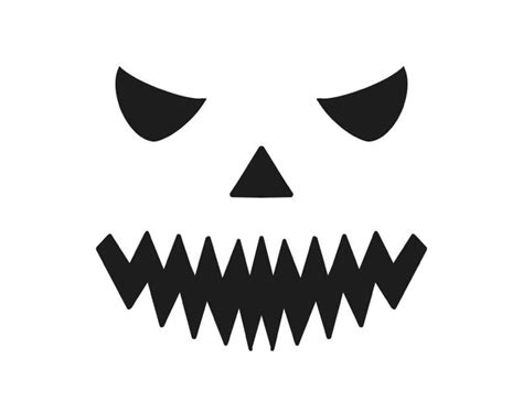 Carved Pumpkin Faces Template