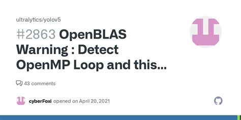 openblas warning detect openmp loop and this application may hang please rebuild the library