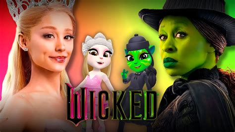 🌈wicked ️ My Talking Angela 2 Elphaba And Glinda Cosplay Makeover