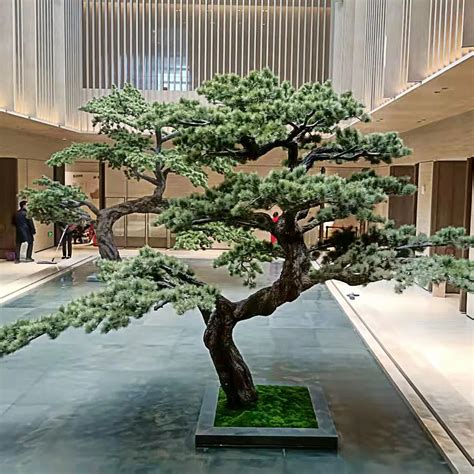Large Indoor Artificial Bonsai Pine Tree 1m To 3m Green Decor For
