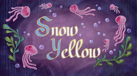 Spongebob Squarepantssnow Yellow Nickstory Wiki Fandom