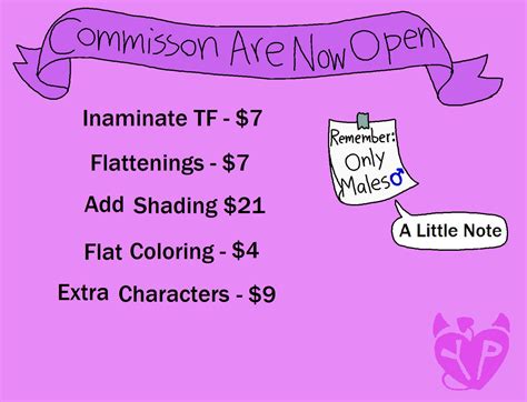 My Commission Sheet By Yanprincess On Deviantart