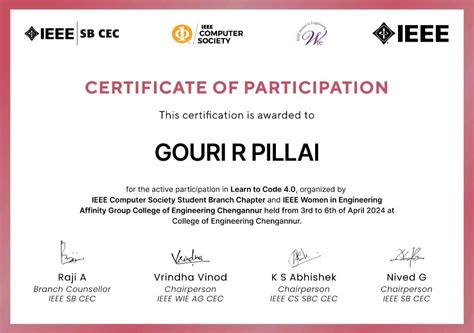 I Recently Completed An Intensive Coding Program Conducted By The Ieee