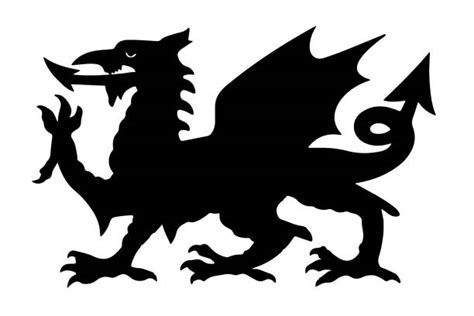 Welsh Dragon Stencil