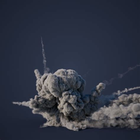 Vdb Animated Explosion 16 Vol1 3d Model Animated Cgtrader