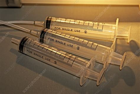 Single Use Syringes Stock Image C054 7466 Science Photo Library