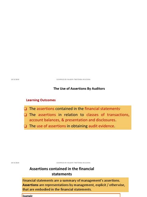 Assertions Pdf Financial Statement Financial Audit Assertions Pdf Financial Statement Financial Audit