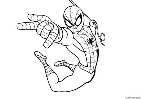 Spiderman Web Shoot Coloring Page Turkau