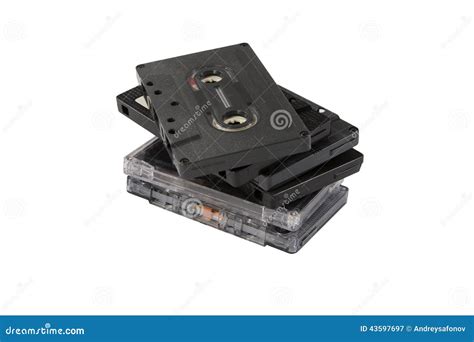 Stack Of Compact Cassettes Stock Image Image Of Analog 43597697