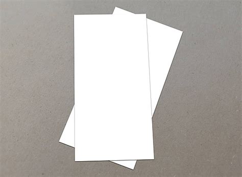 Blank White Flyer Template Mockup For Presentation Business Stack Corporate Photo Background And