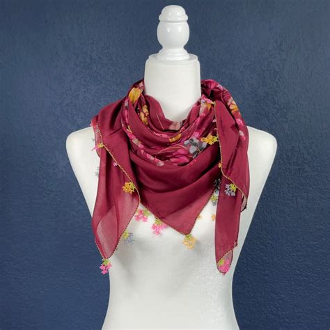 Handmade Turkish Scarf Authentic Ottoman Design Turkish Scarf For